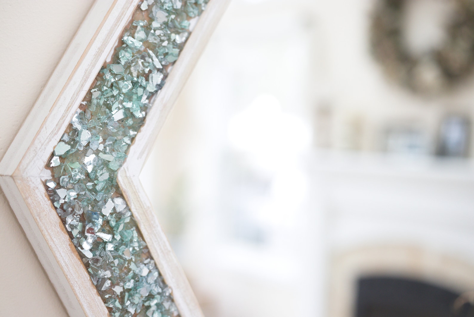 Sea Glass Mirror Coastal Farmhouse Sea Glass Art Sea Glass - Etsy