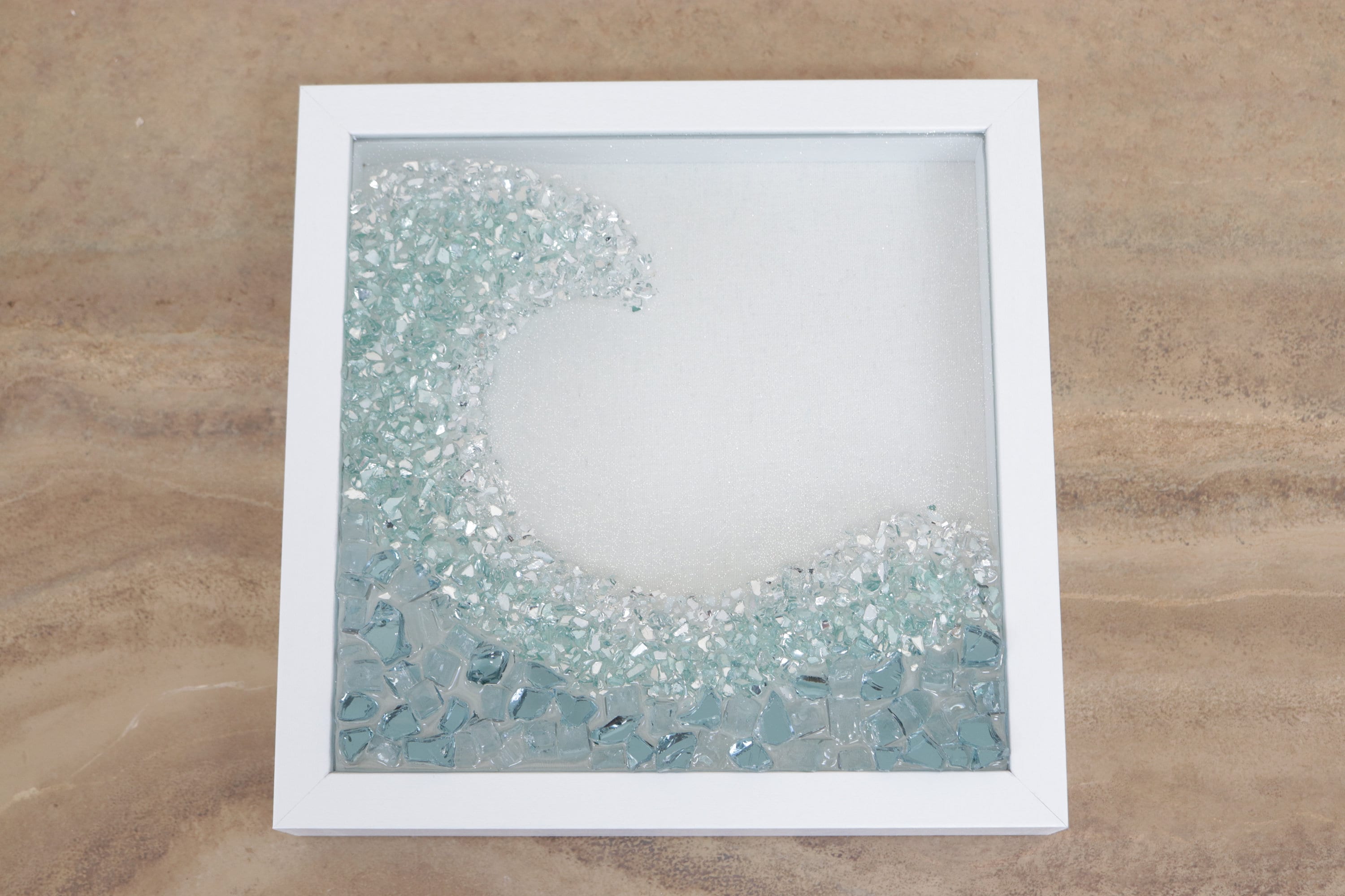 Sea Glass Art Sea Glass Wall Art Glass Wall Art Seaglass Etsy