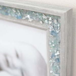 Sea Glass Frame, Sea Glass Art, Seaglass Picture Frame, Sea Glass Wall ...