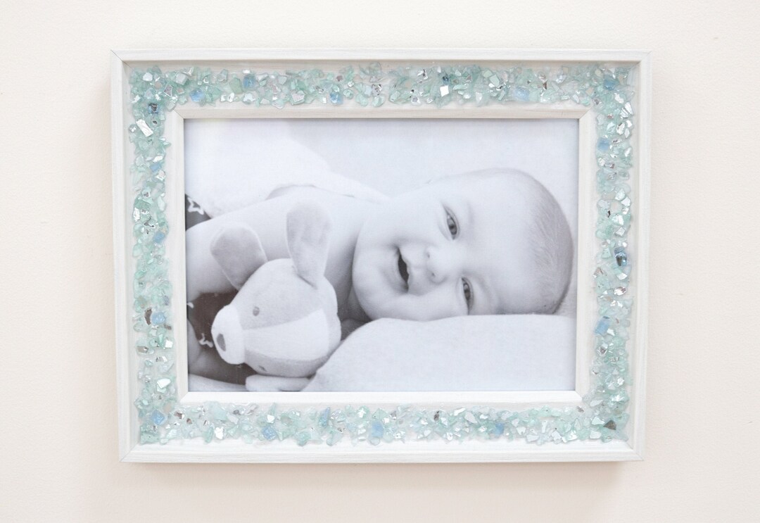 Sea Glass Frame, Sea Glass Art, Seaglass Picture Frame, Sea Glass Wall ...