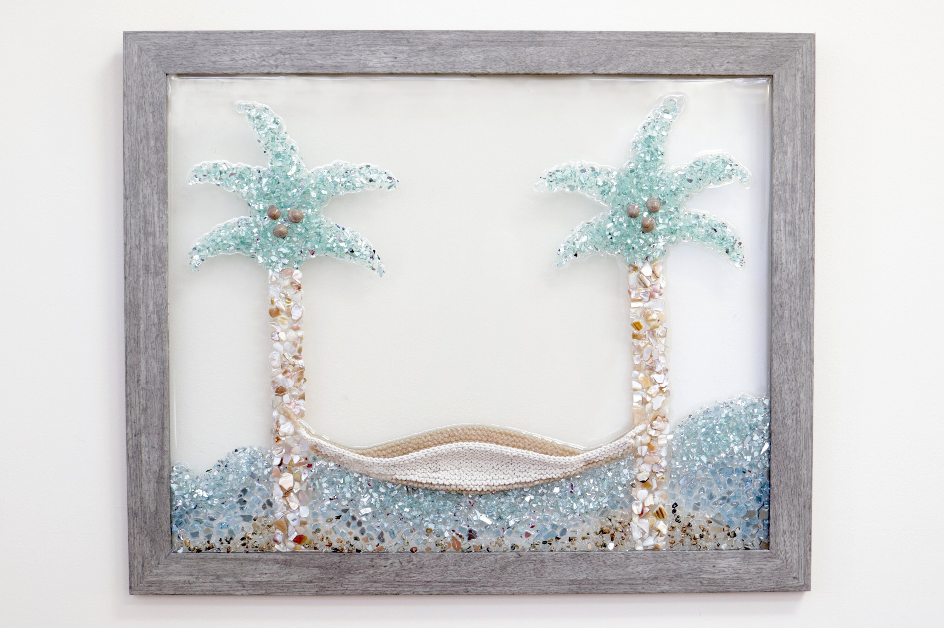 Sea Glass Art Resin Art Seaglass Art Beach Glass Art Ocean Etsy