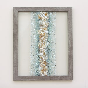 Sea Glass Art, Seaglass Art, Glass Wall Art, Sea Glass, Epoxy Art, Sea ...