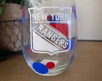 Rangers Wine Glass - Etsy
