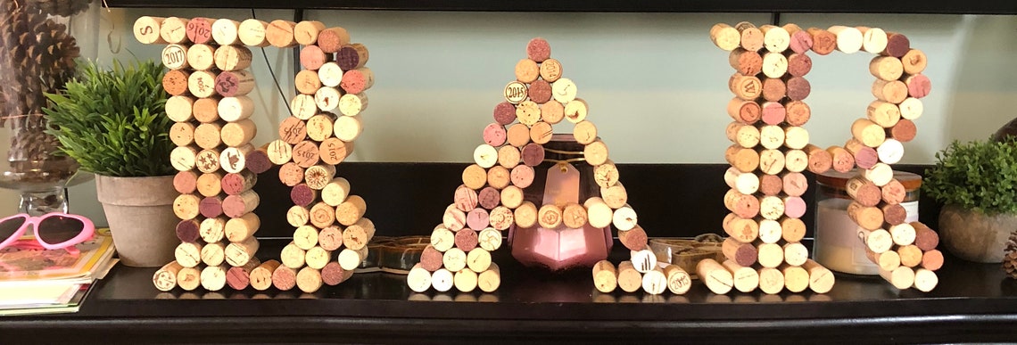 Wedding Sign, Rustic Wine Corks, Homemade Rustic Wedding Bar Sign, Bar ...