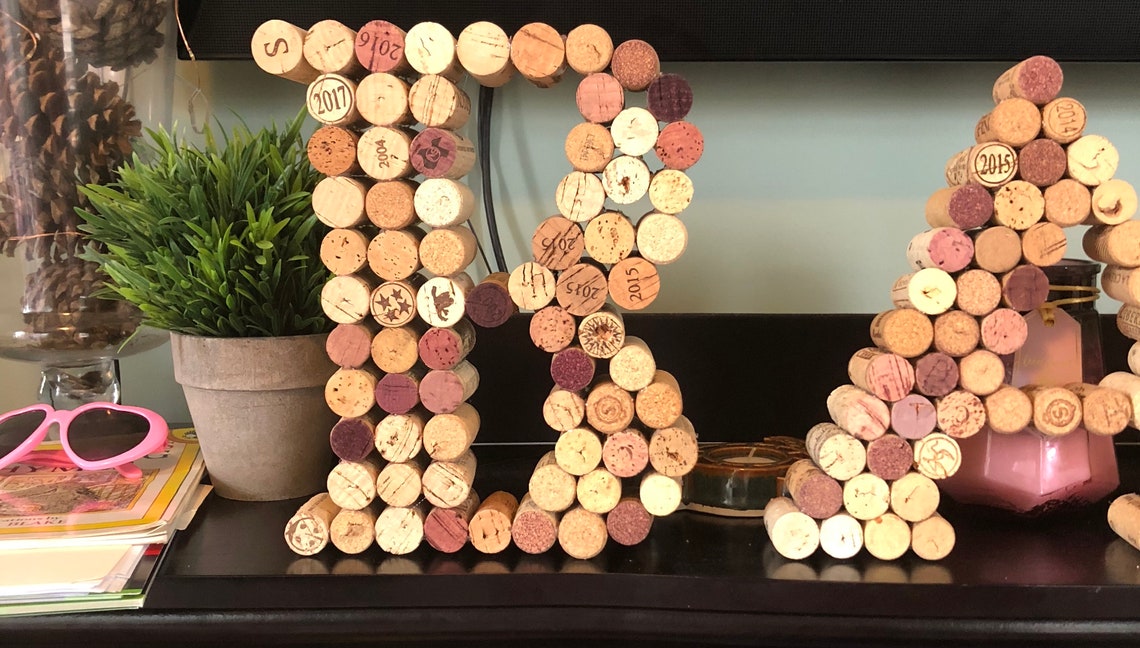 Wedding Sign, Rustic Wine Corks, Homemade Rustic Wedding Bar Sign, Bar ...