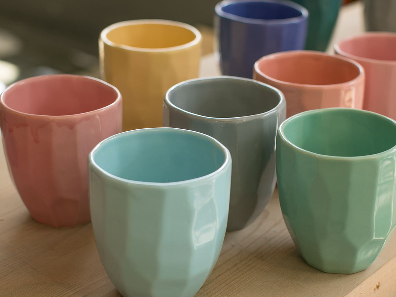 Tasse en céramique, Tasse à thé, Glaçure faite à la main, Poterie ...