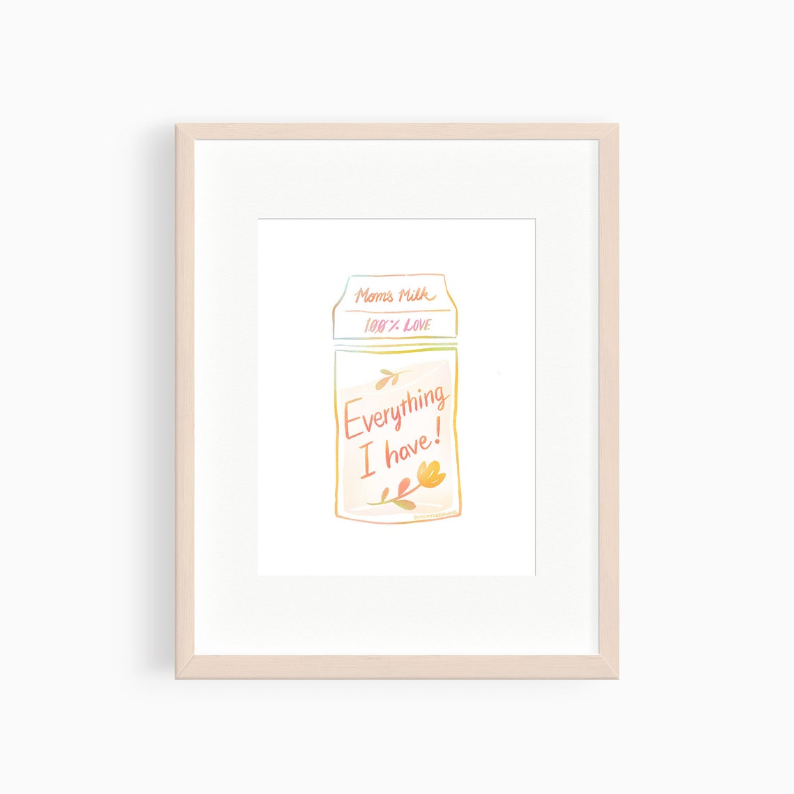 Everything I Have Original Art Print. Nursery Decor New | Etsy