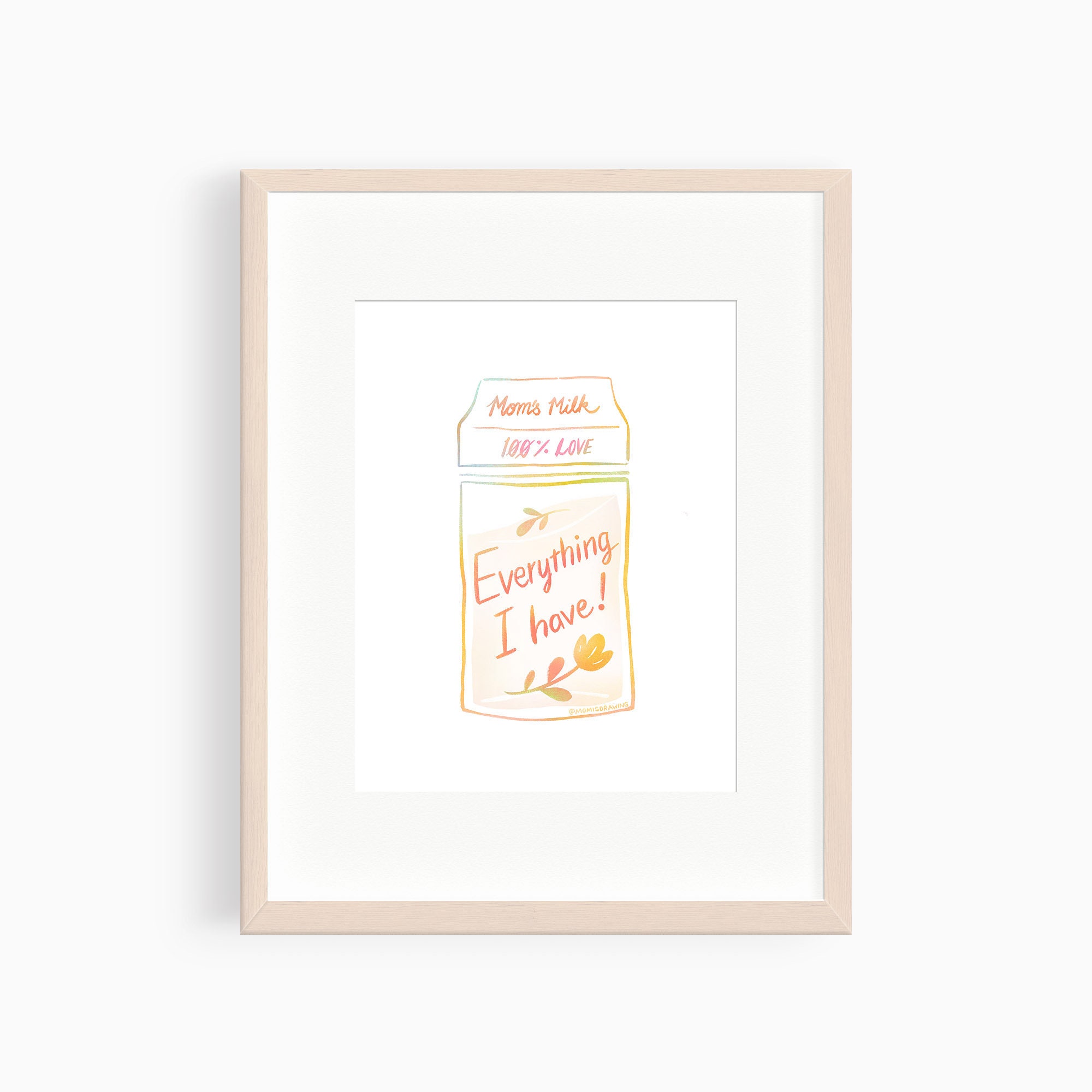 Everything I Have Original Art Print. Nursery Decor New | Etsy