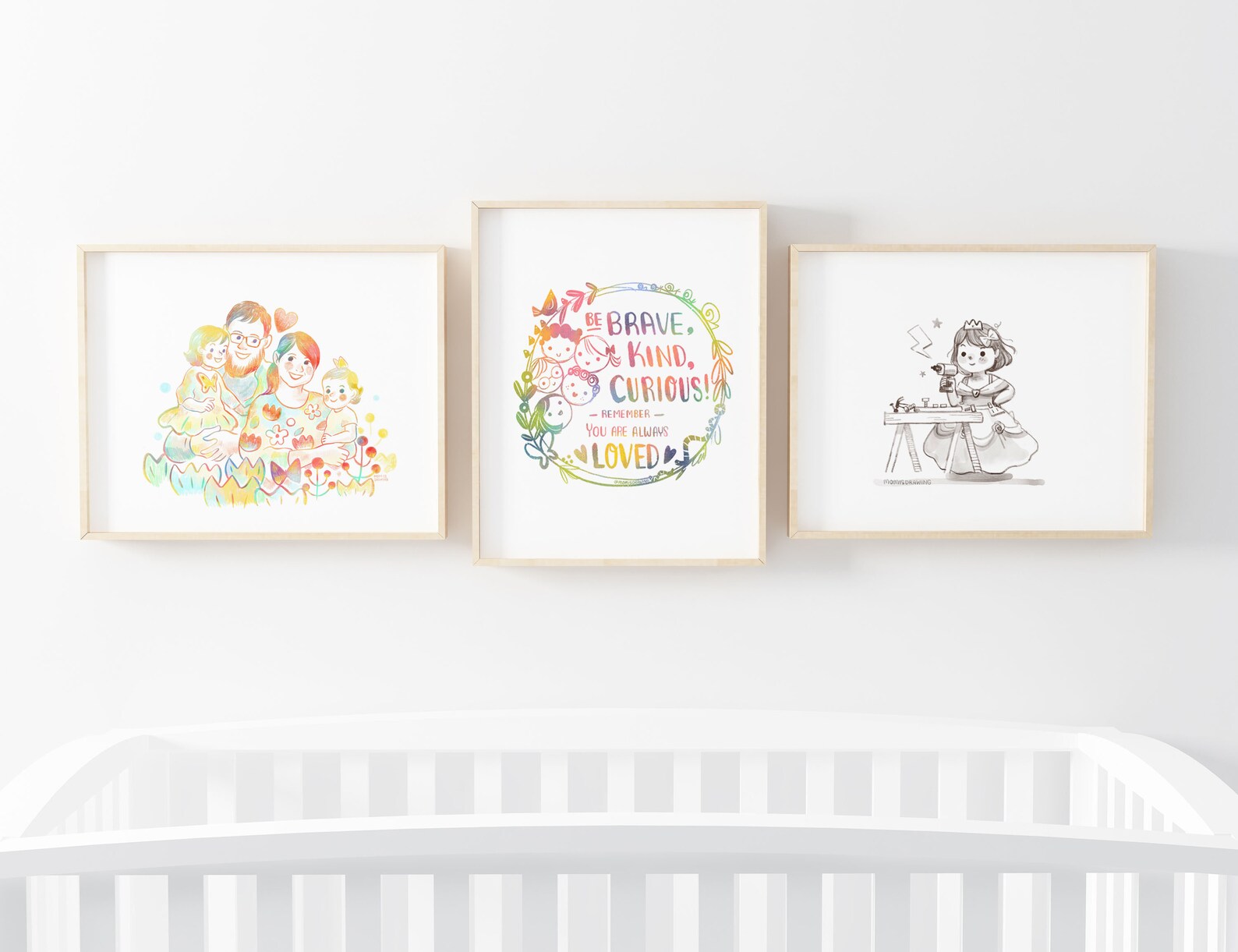 Be Brave Be Kind Be Curious Nursery Decore First Day of | Etsy