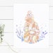 First Love. Original Art Hand Made Digital Print. New Mom Gift, Baby ...