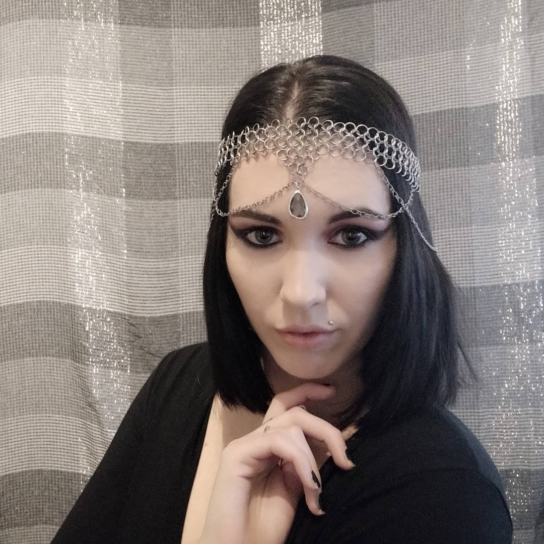 Medieval Headdress/ Chainmaille Headpiece/ Medieval Tiara Chain Mail - Etsy