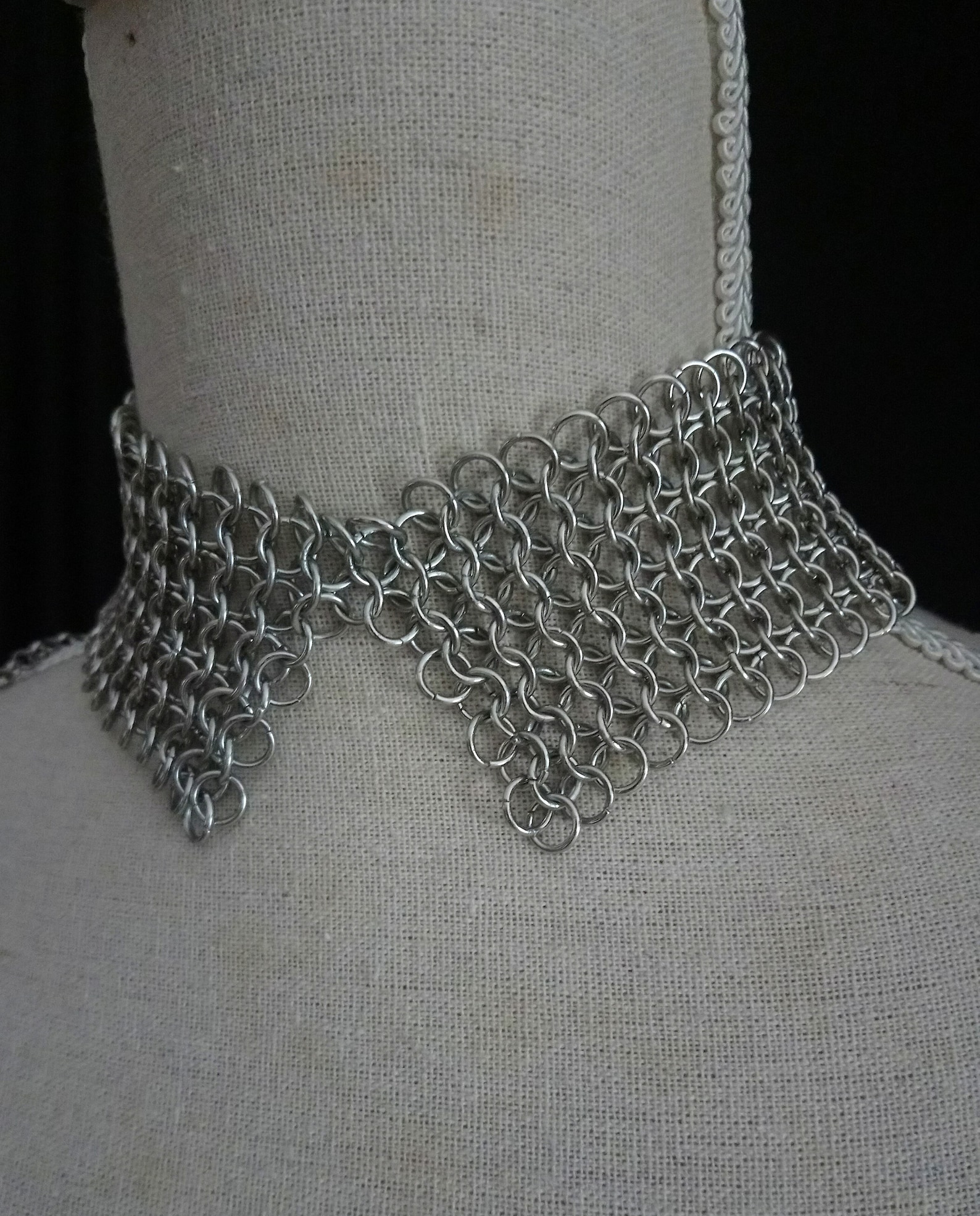 Bodychain With Chainmaille Choker - Etsy