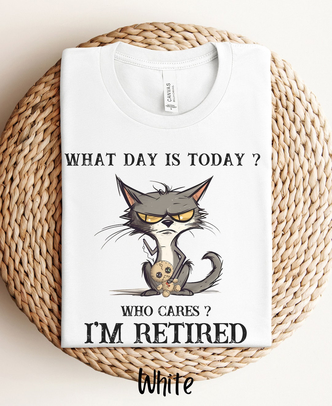 Retirement T-shirt, What Time is It, Who Cares I'm Retired Unisex Short ...