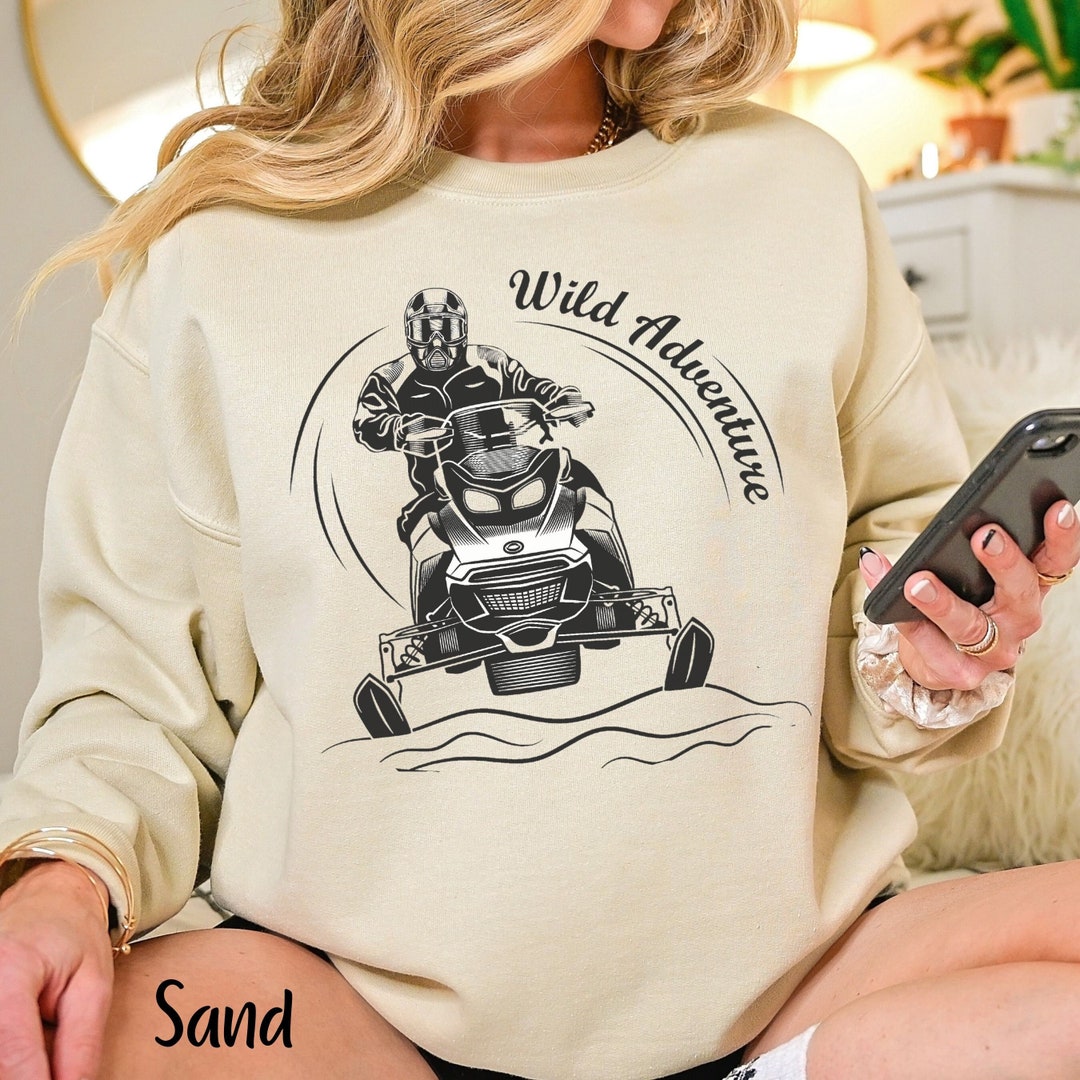 Snowmobiling Adventure Sweatshirt, Snowmobling Unisex Crewneck ...