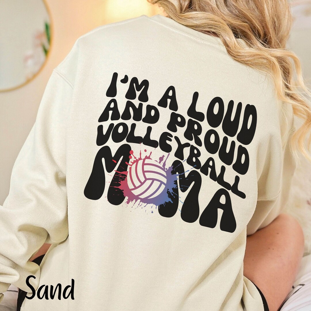 Volleyball Sweatshirt, Volleyball Mama Crewneck, Mothers Day Gift for ...