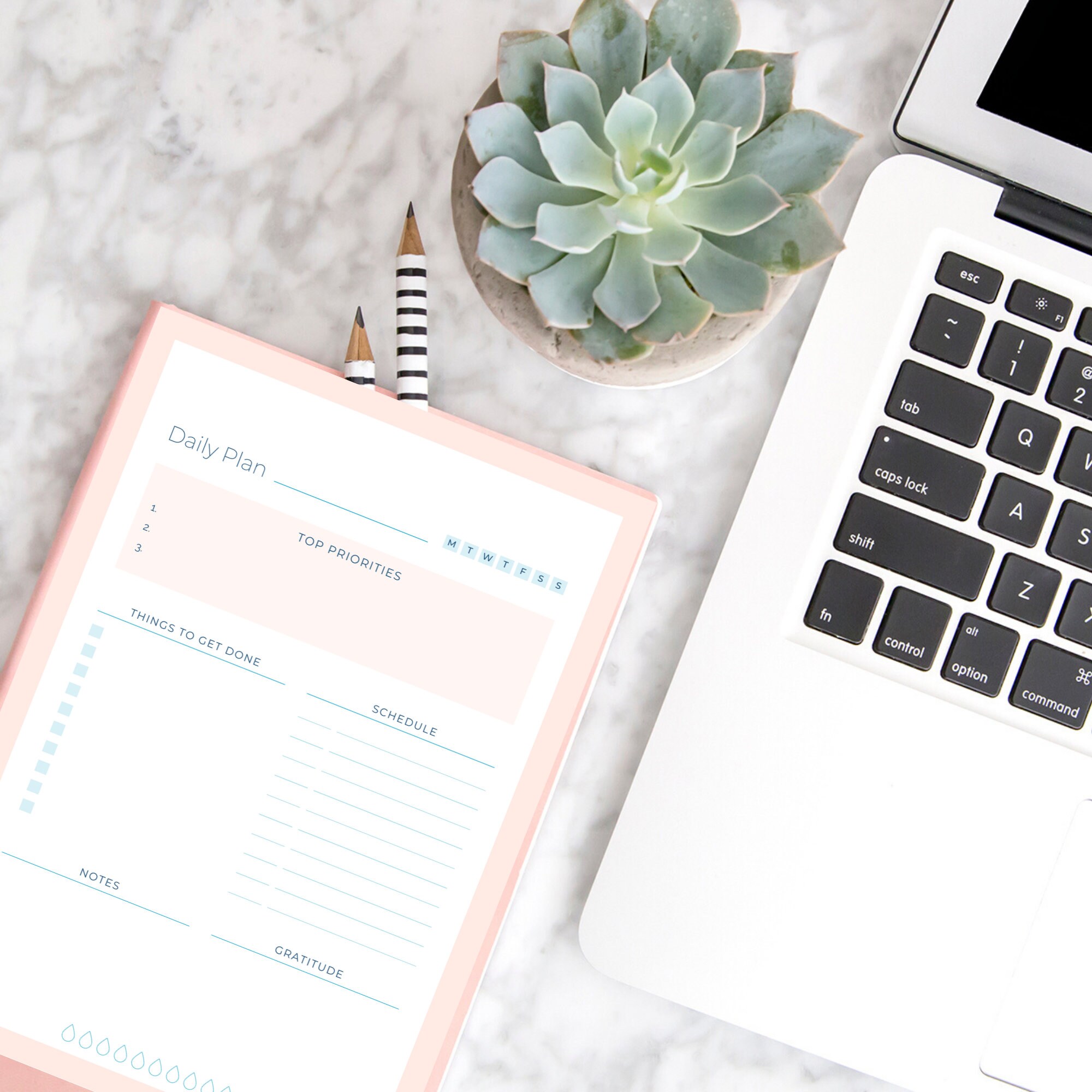 Printable PNG Daily Day Planner Page Template 2019-2020 - Etsy