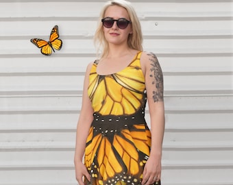 Hand Painted Monarch Butterfly Wedding Dress. Monarch Butterfly Wedding ...
