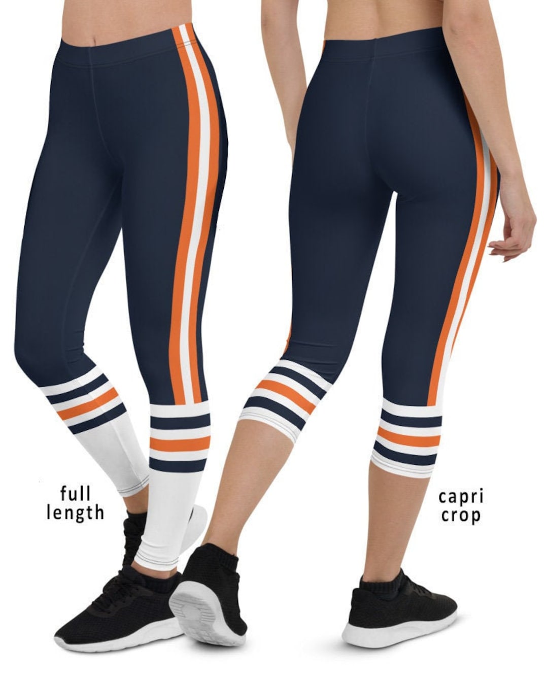 Chicago Football Uniform Sport Leggings - Etsy