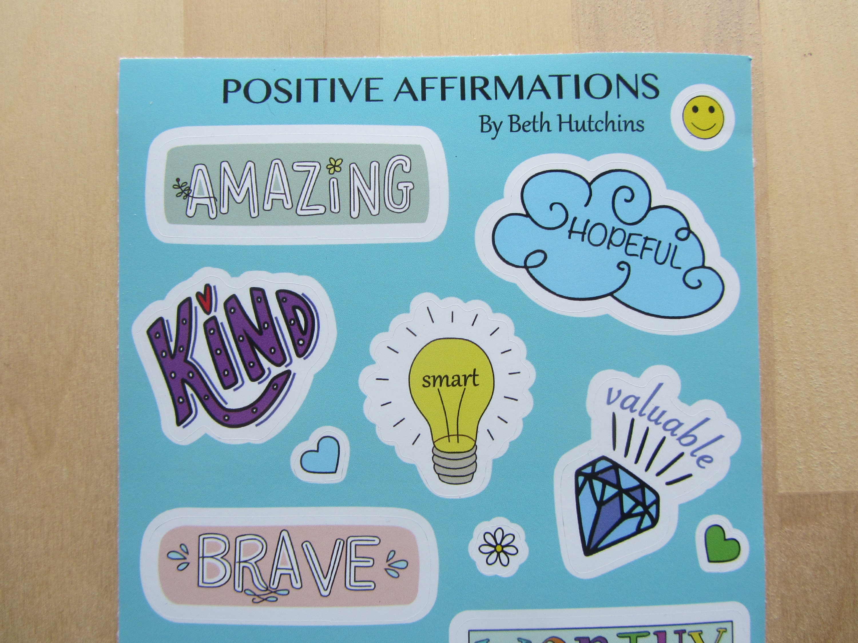 Positive Affirmations Vinyl Sticker SET Inspiration Self Care | Etsy