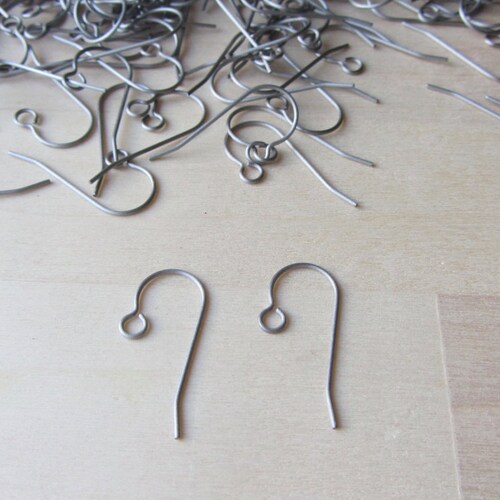 10 Titanium Ear Hooks. Allergy Free | Etsy