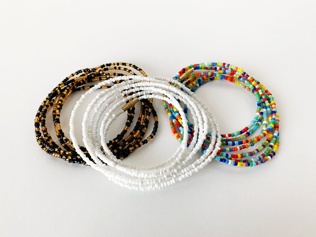3 Waist Beads Set - African Waist Beads Set for Weight Loss - With ...