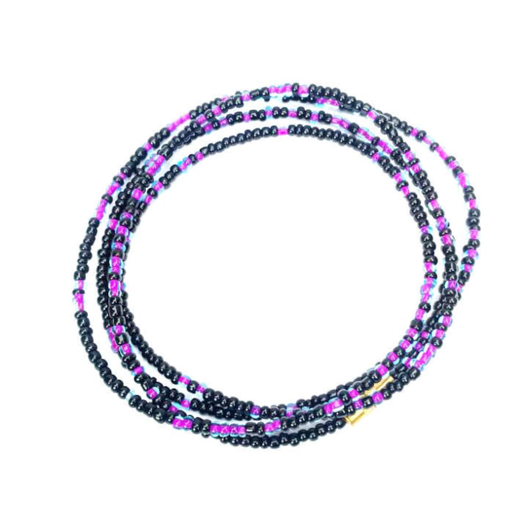 Vibranium Waist Beads: African Belly Beads With Clasp - Etsy