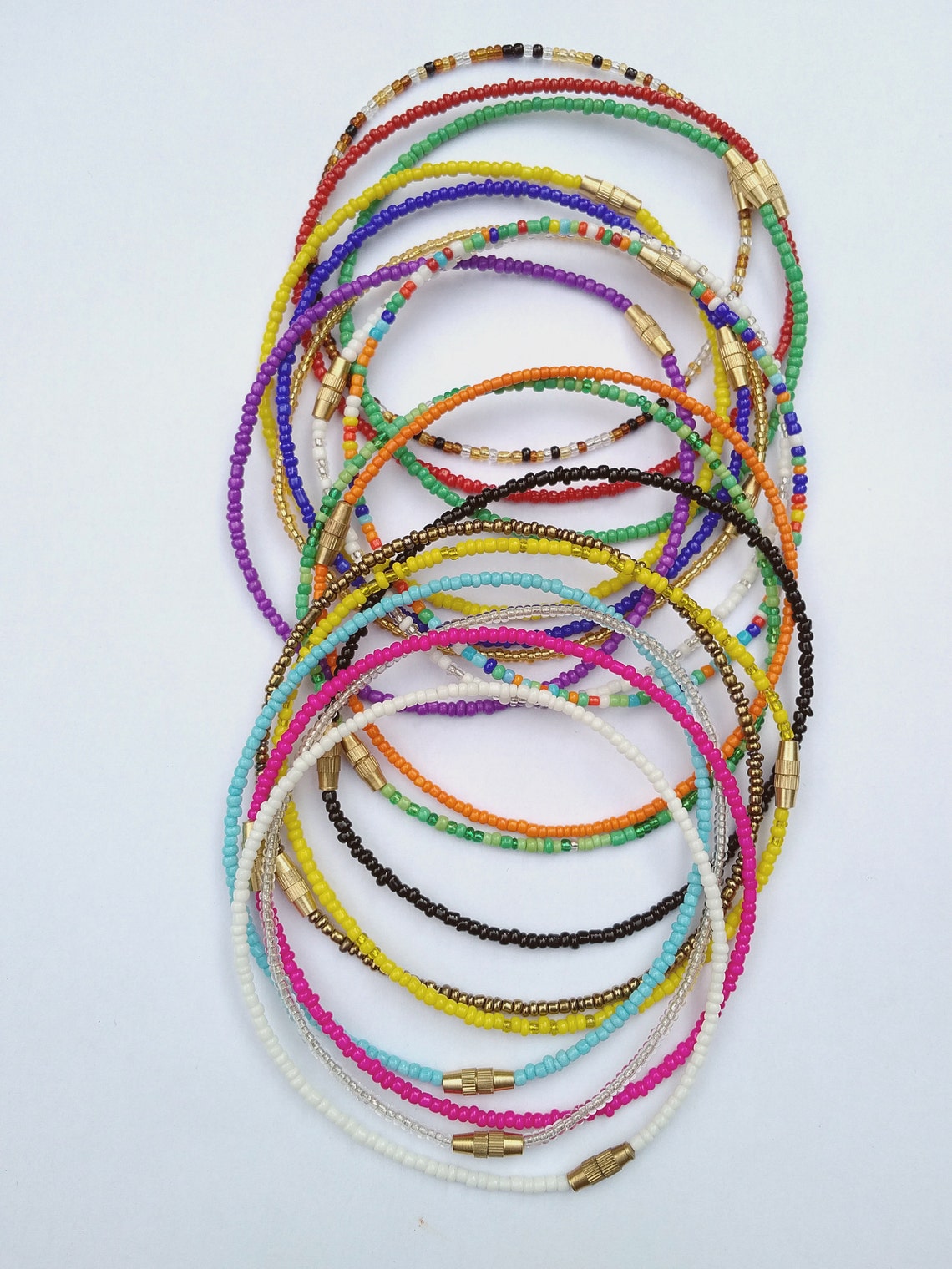 Assorted Beaded Anklets African Jewelry Anklets With - Etsy