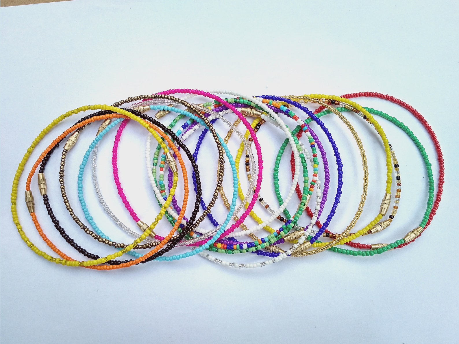 Assorted Beaded Anklets African Jewelry Anklets With - Etsy