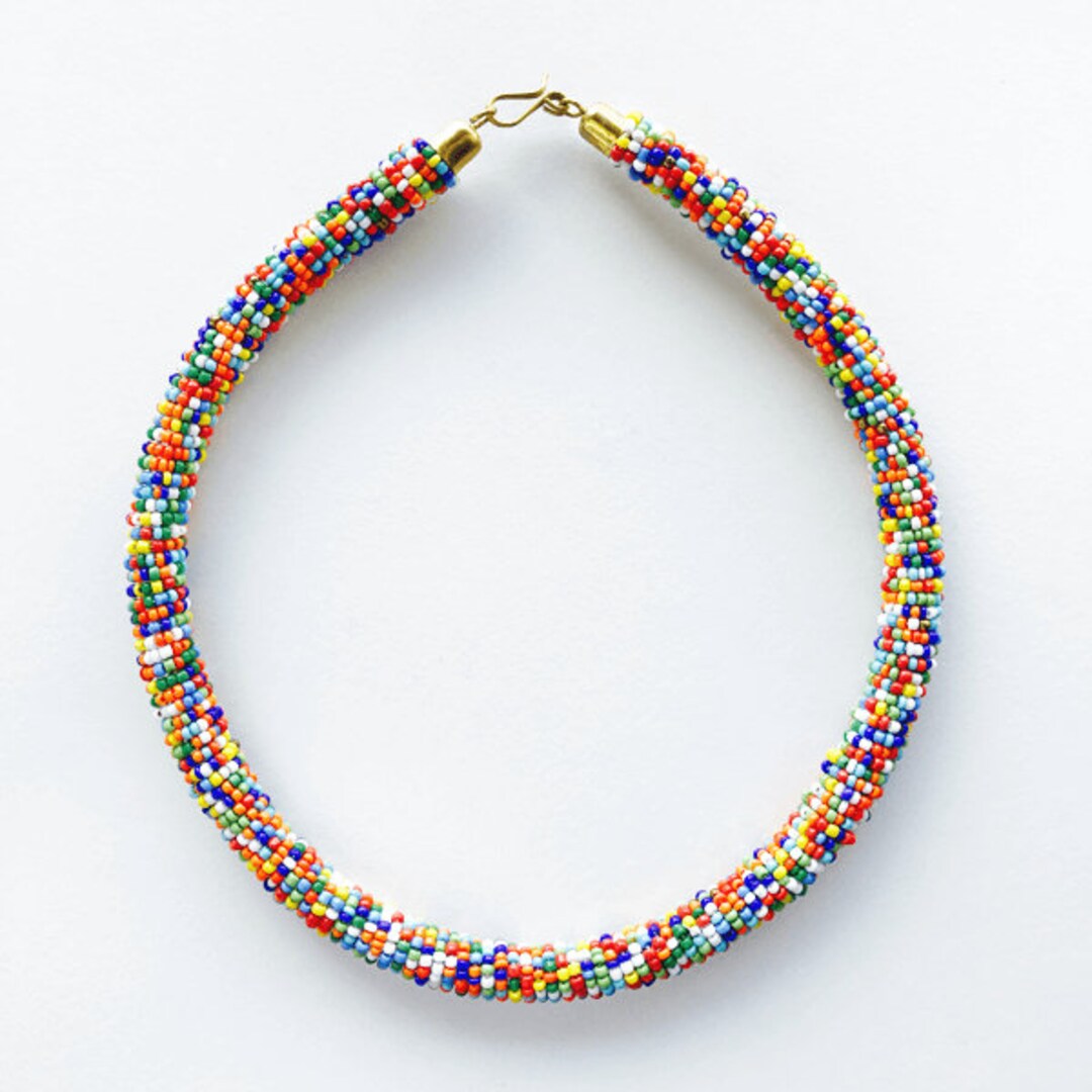 Multi Color Mix Choker Necklace - Etsy