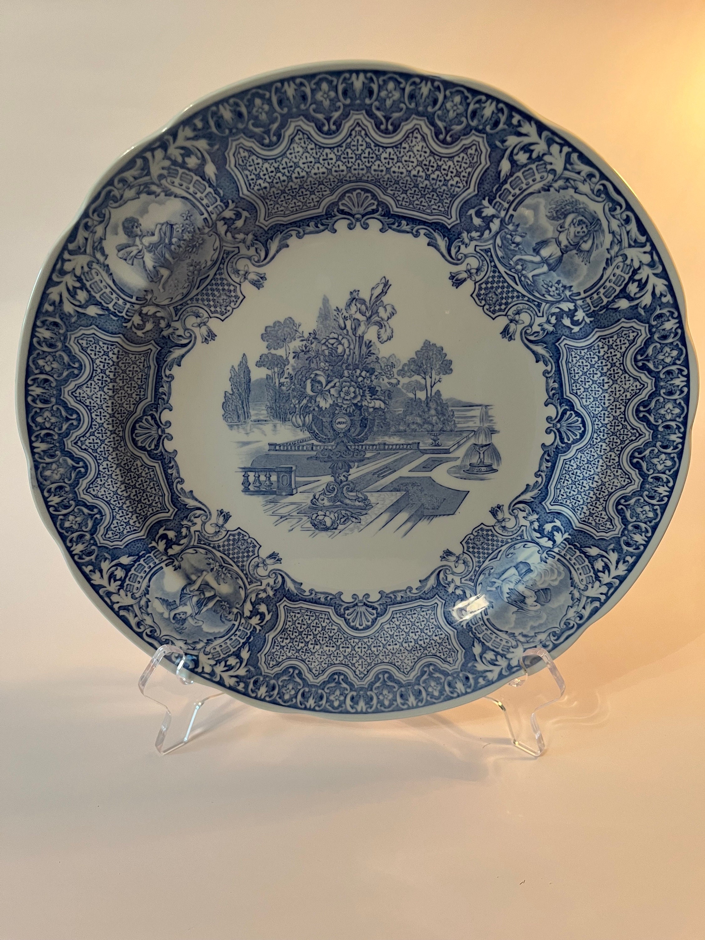 The Spode Blue Room Collection “seasons” Dinner Plate 10-1/2" Made in ...