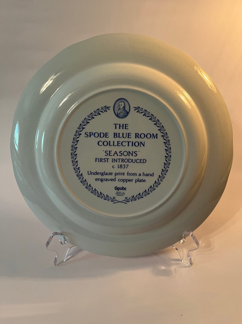 The Spode Blue Room Collection “seasons” Dinner Plate 10-1/2" Made in ...