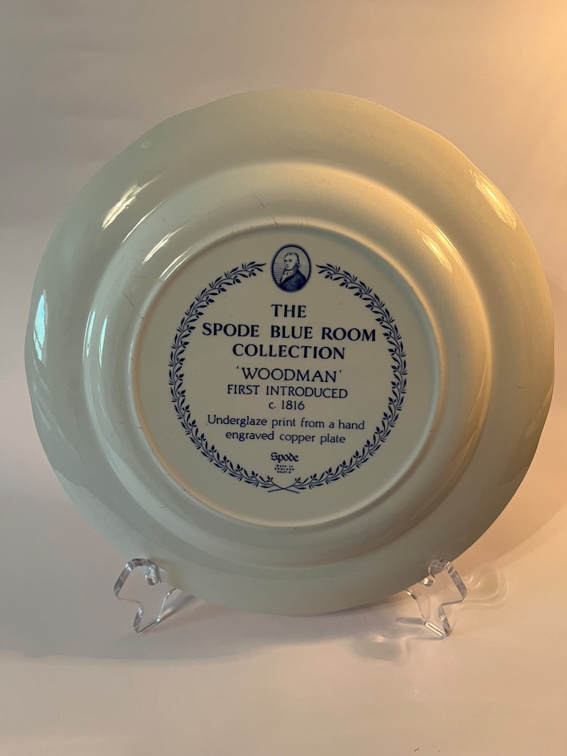 The Spode Blue Room Collection “woodman” Dinner Plate 10-1/2" Made in ...