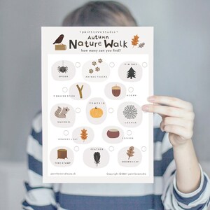A4 Autumn Nature Walk Scavenger Hunt Digital Download Larger A4 - Etsy