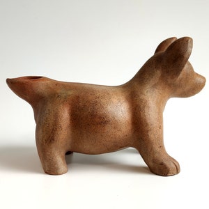 Colima Dog Pre Colombian Style Mexico Pottery Colima Dog Effigy Vessel ...