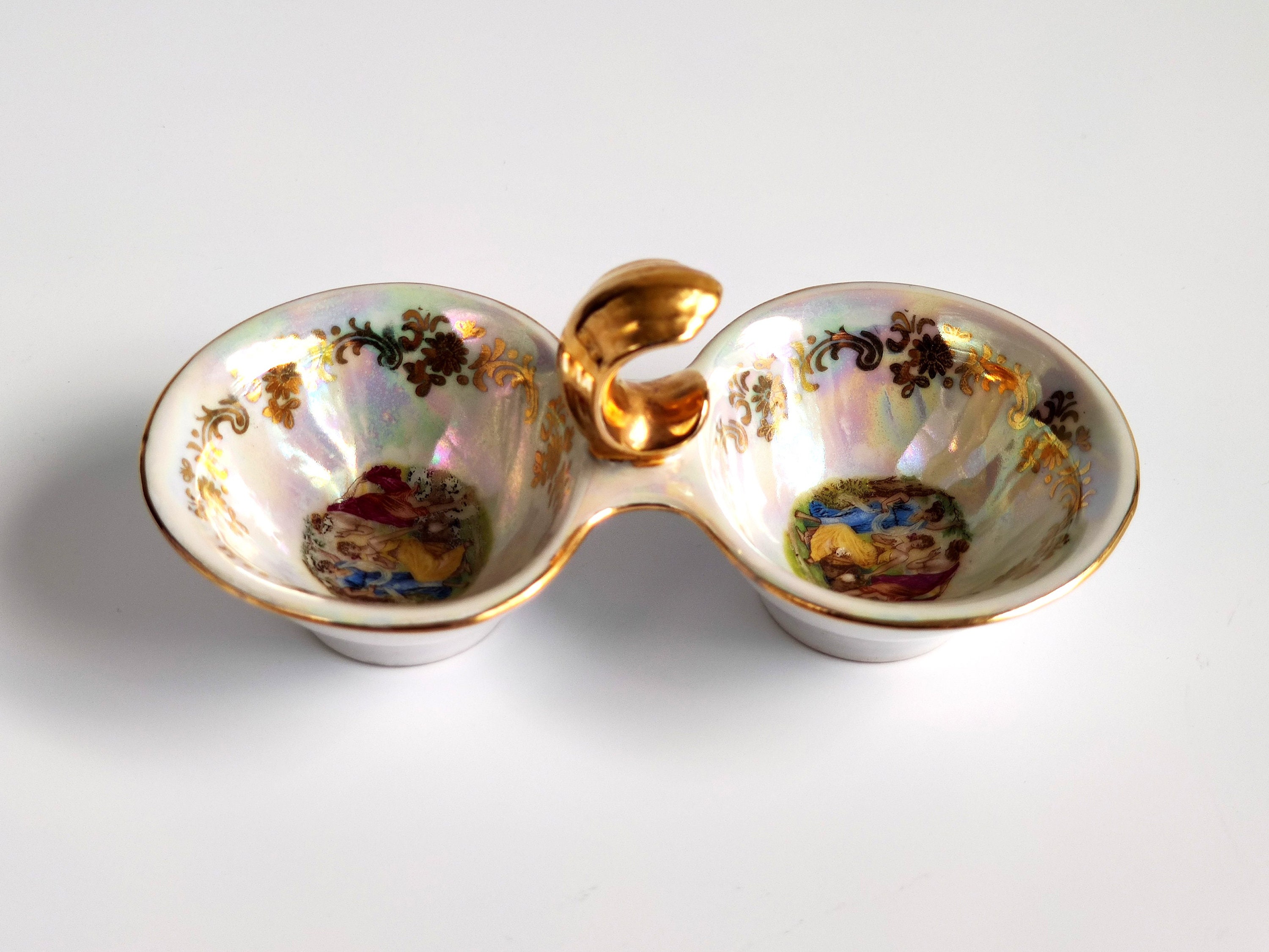 Carlsbad MADONNA Porcelain Salt & Pepper Cellar Czech - Etsy