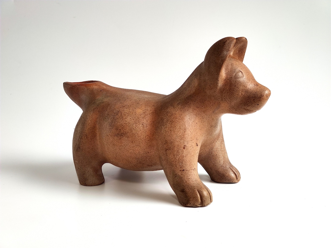 Colima Dog Pre Colombian Style Mexico Pottery Colima Dog Effigy Vessel ...