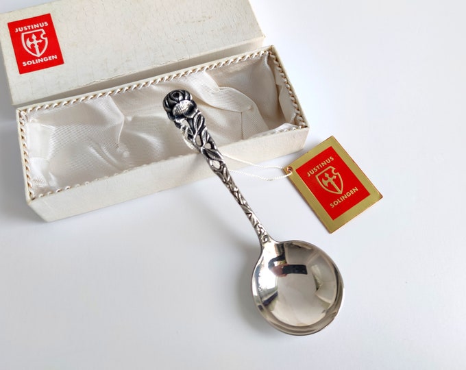 Justinus Solingen Hildesheimer Rose Silver Plated Sugar Spoon, Dessert ...