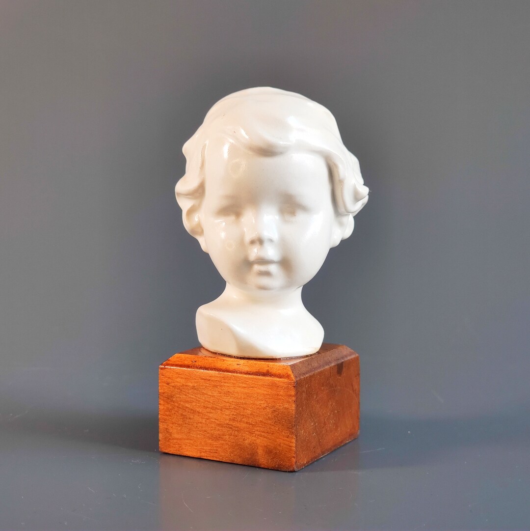 Goebel Young Girl Head Porcelain Bust, West Germany 1960s Small Child ...