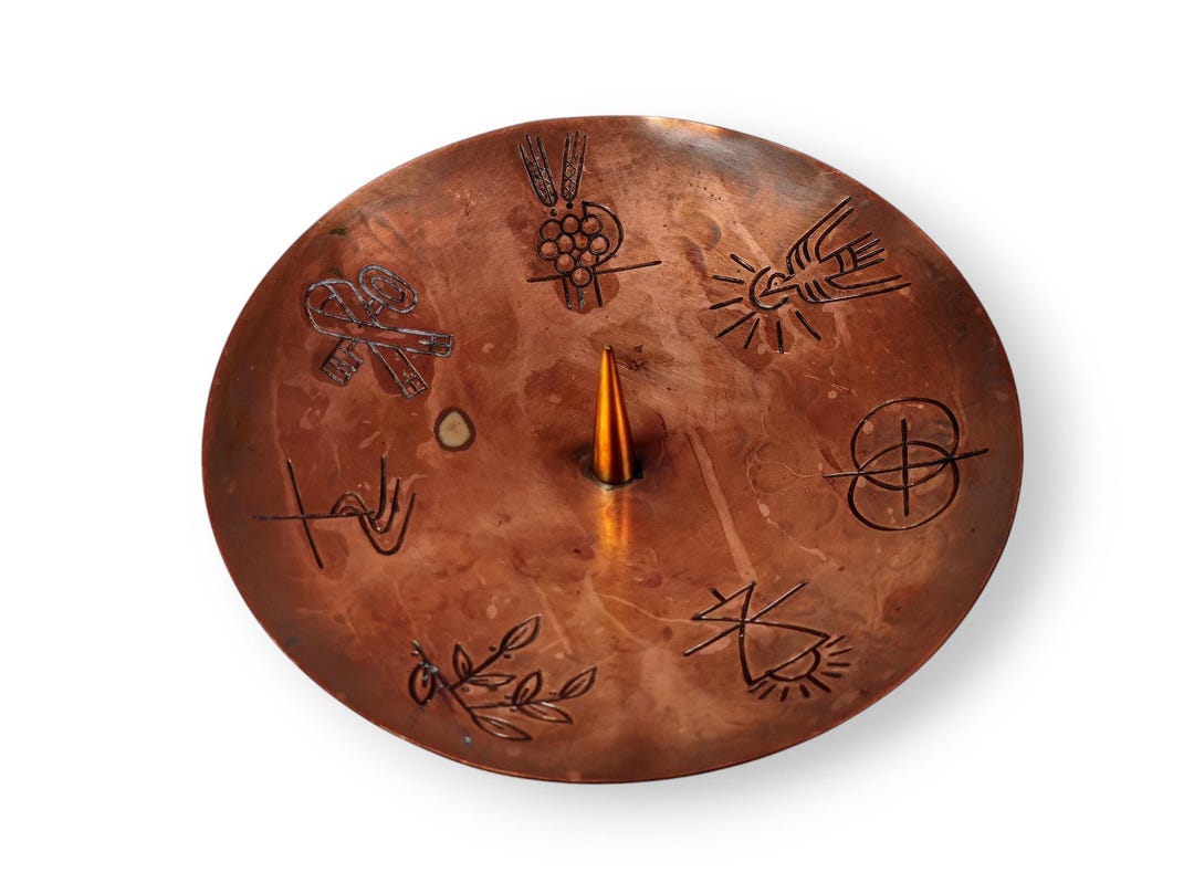 Ursula Bach-wild Münster Copper Candle Holder With Hand Hammered ...