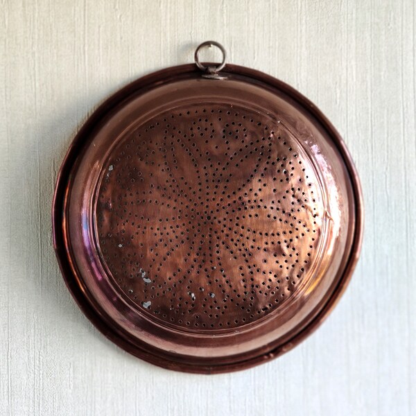 Copper Colander - Etsy
