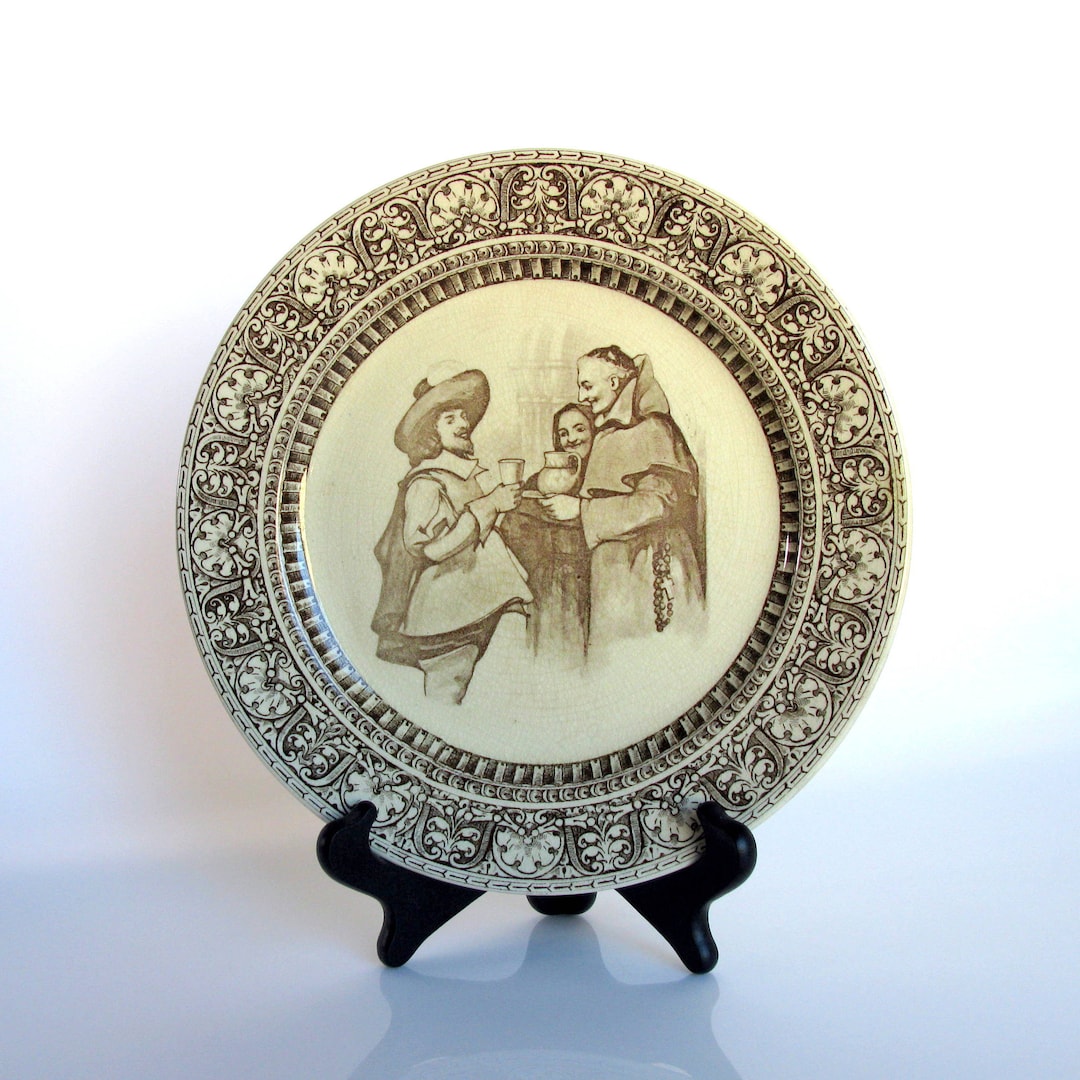 Royal Doulton Plate, England 1908 Antique Large Wall Plate, Charles ...