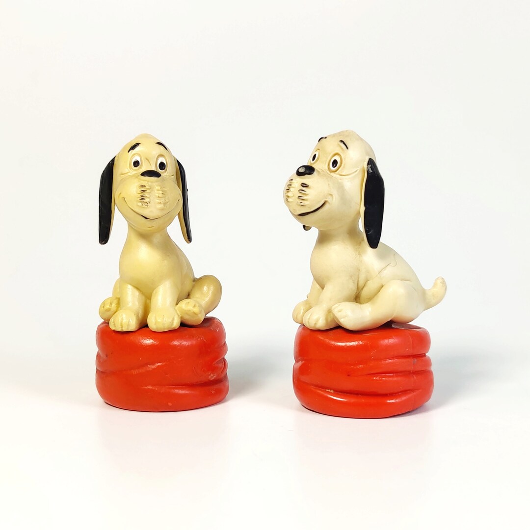Pair of Wum Loriot Collectible German Rubber Toys Aktion Sorgenkind ...