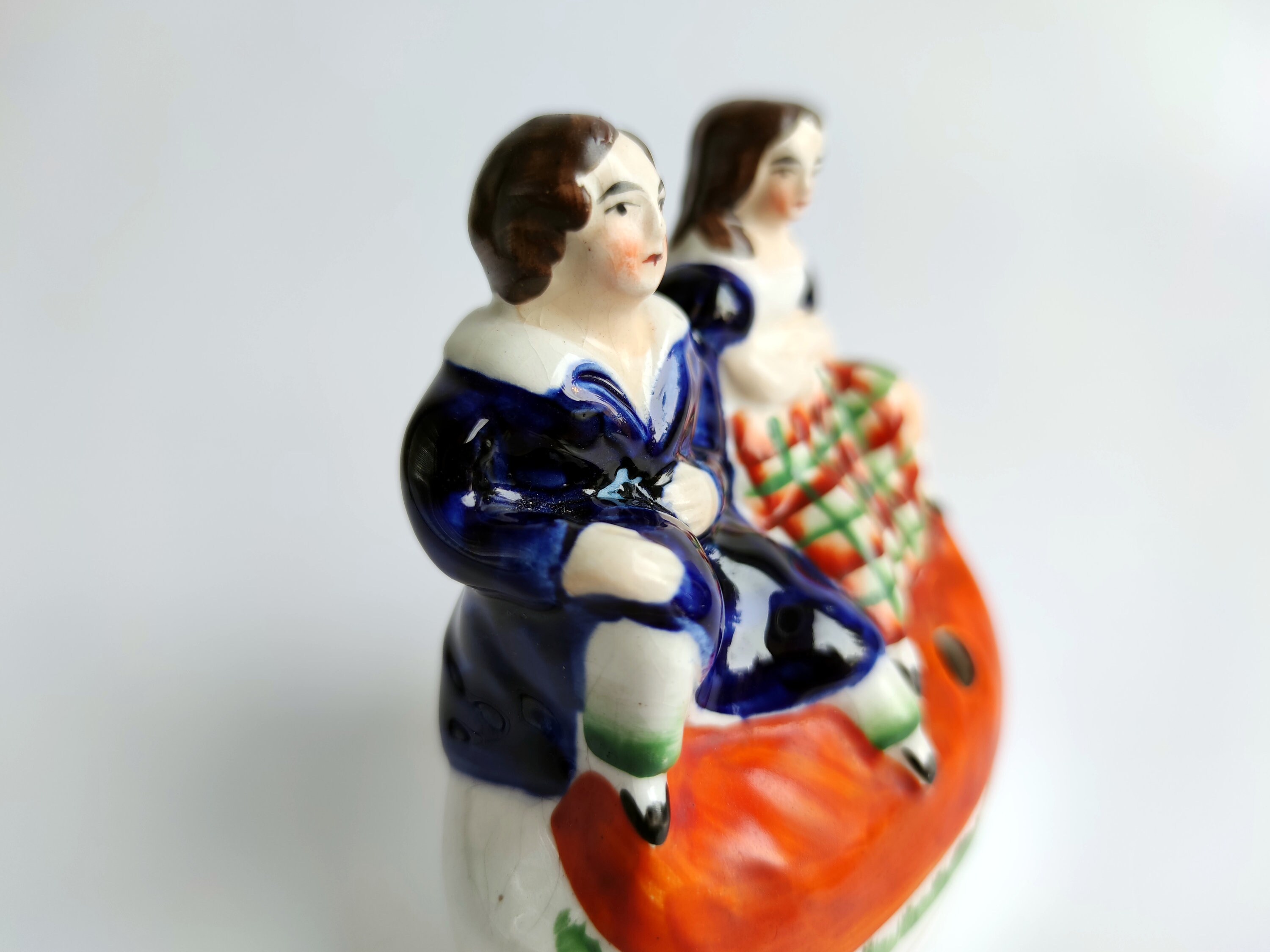 Victorian Staffordshire Figure Quill Pen Holder 1850's | Etsy