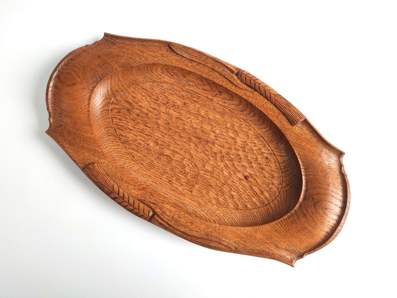 Carved Oak Bread Platter, Germany, Vintage Large Hand Carved Oak Wood ...