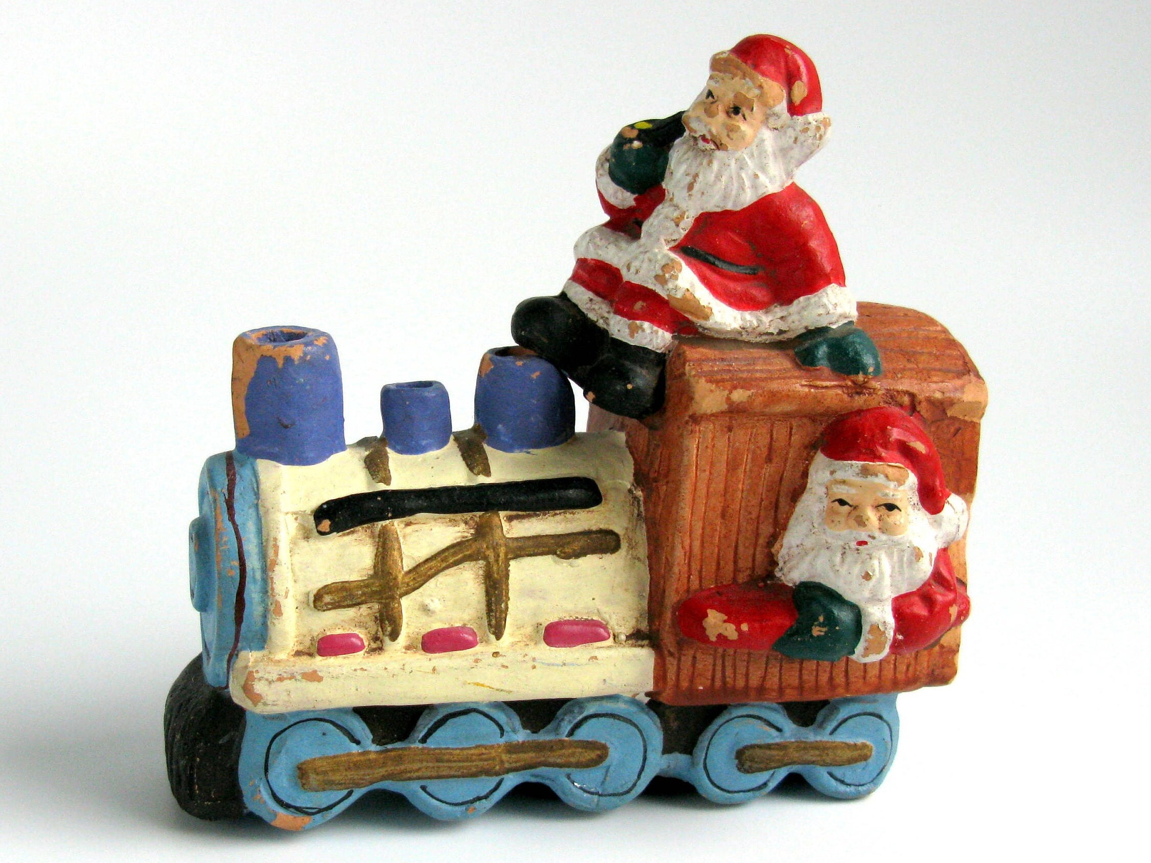 Ceramic christmas train to paint - Etsy Nederland