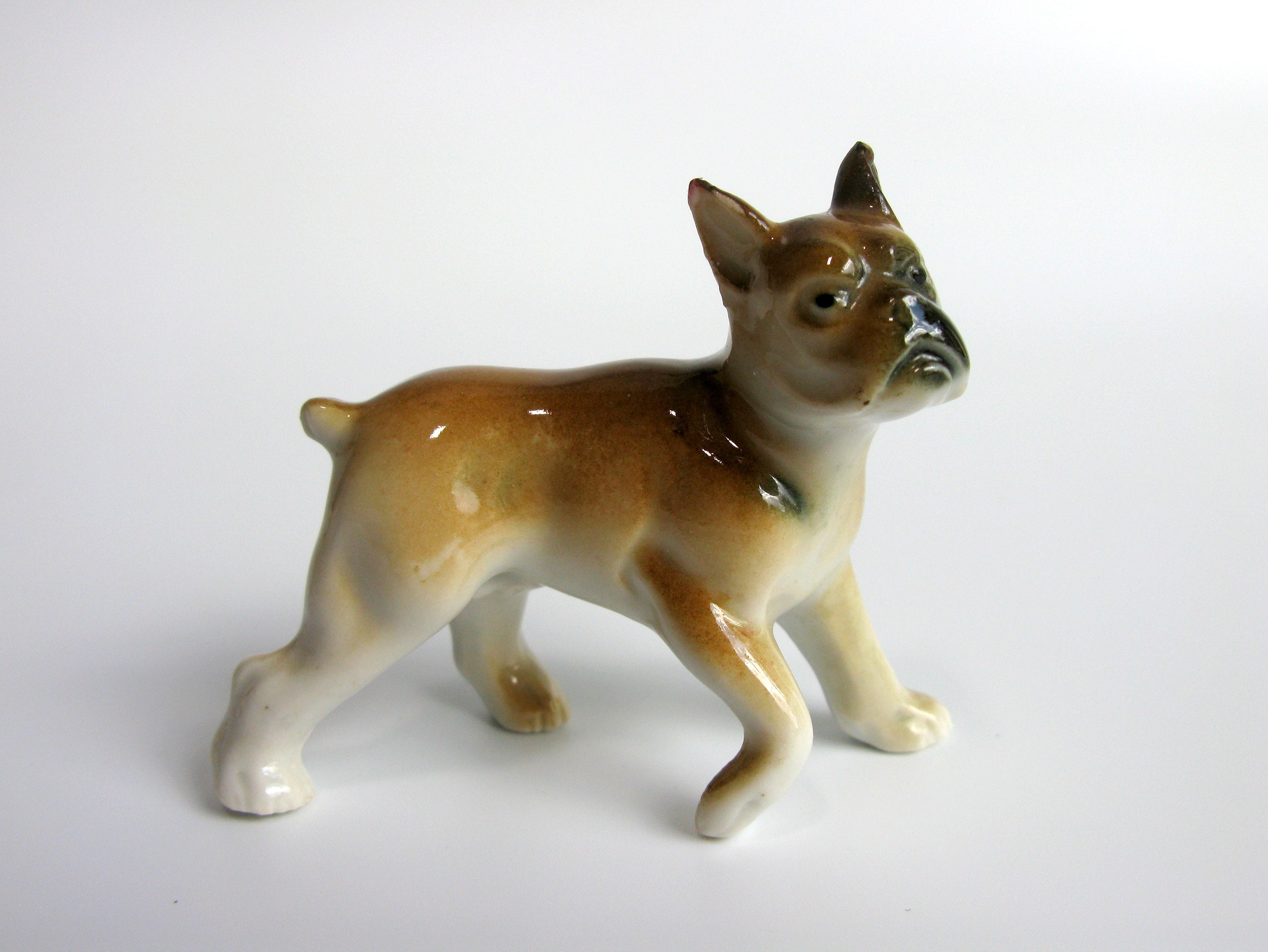 Antique German Boxer Dogs Pair of Porcelain Figurines Lot of - Etsy