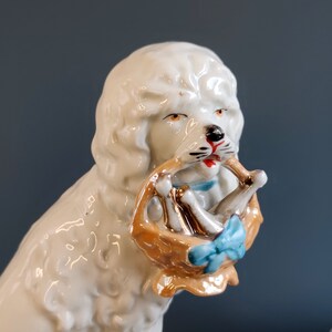 Pair of German Porcelain Mantel Dogs, Antique Staffordshire Style ...