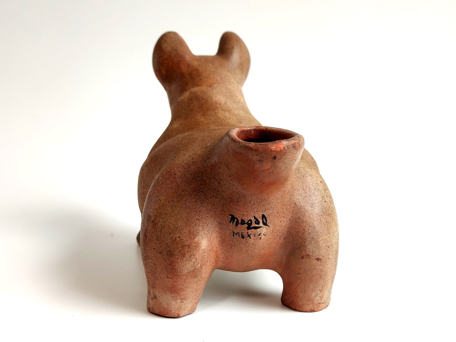 Colima Dog Pre Colombian Style Mexico Pottery Colima Dog Effigy Vessel ...