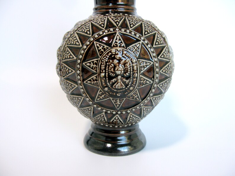 Marzi & Remy Pitcher With Pewter Lid West German Pottery - Etsy