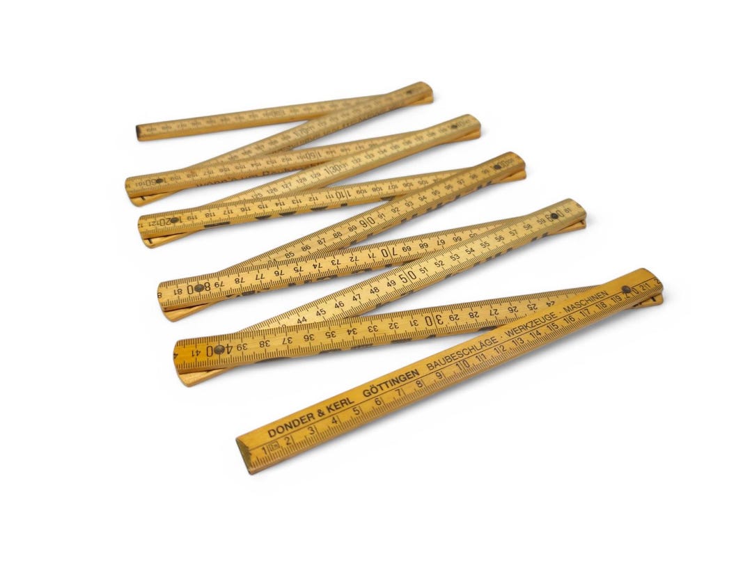 Vintage German Wooden Folding Rule by Donder & Kerl, Germany 60s 2 ...